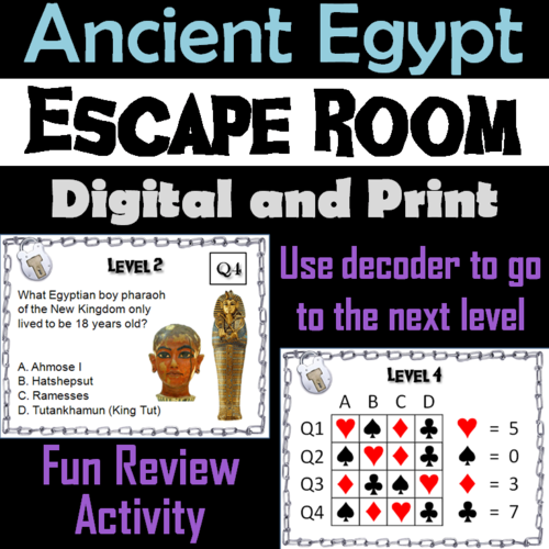 Ancient Civilizations Escape Room Social Studies: Expanded Bundle ...