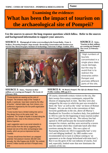 Cities of Vesuvius: Pompeii and Herculaneum | Teaching Resources