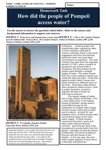 Cities of Vesuvius: Pompeii and Herculaneum | Teaching Resources