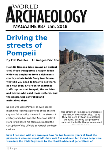 Cities of Vesuvius: Pompeii and Herculaneum | Teaching Resources