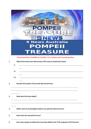 Cities of Vesuvius: Pompeii and Herculaneum | Teaching Resources