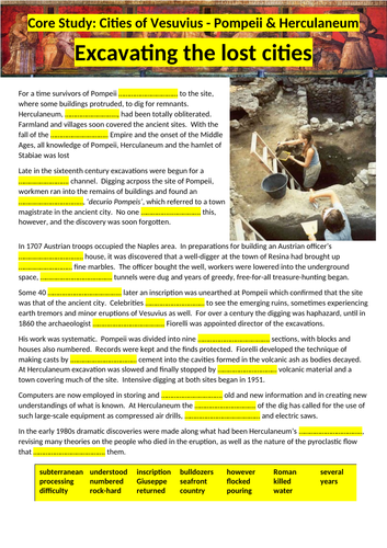 Cities of Vesuvius: Pompeii and Herculaneum | Teaching Resources