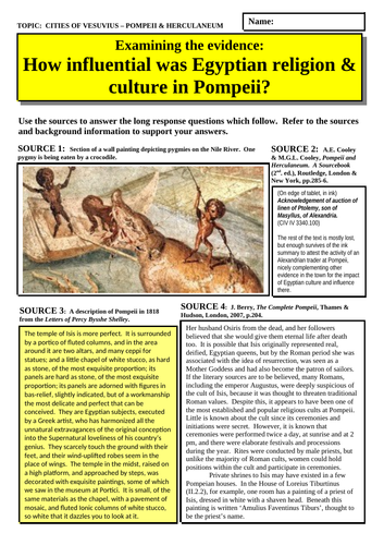 Cities of Vesuvius: Pompeii and Herculaneum | Teaching Resources