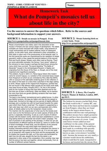 Cities of Vesuvius: Pompeii and Herculaneum | Teaching Resources