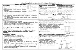 AQA Combined Science Trilogy- Chemistry- required practicals method ...