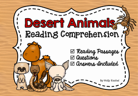 Desert Animals Reading Comprehension | Teaching Resources