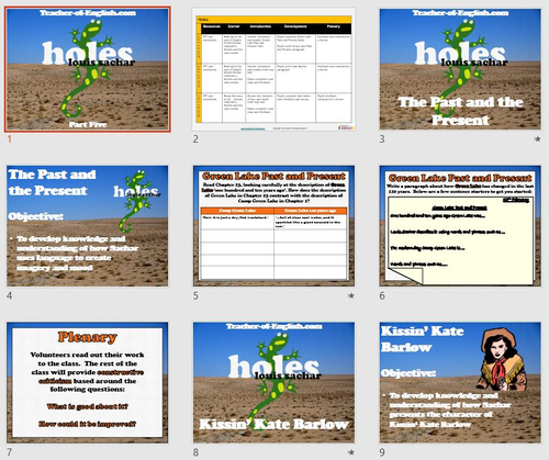 Holes – Chapters 23 to 26 (PowerPoint, lesson plans & worksheets ...