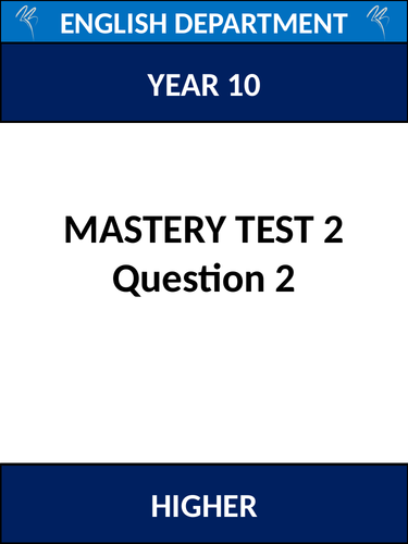 GCSE Mastery Tests | Teaching Resources