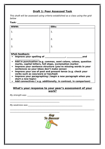 Generic Peer Assessment Grid | Teaching Resources Generic Peer Assessment Grid | Teaching Resources