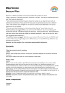 LESSON ON DEPRESSION FOR TEENS- KS3, PSHE, ENGLISH, RE | Teaching Resources