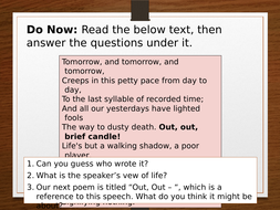 Robert Frost - "Out, Out-" | Teaching Resources