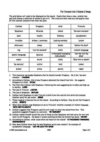 The Tempest - Lesson Pack | Teaching Resources