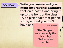 The Tempest - Lesson Pack | Teaching Resources