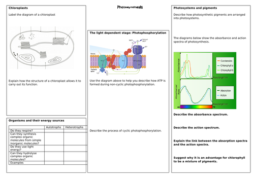A2 Photosynthesis | Teaching Resources