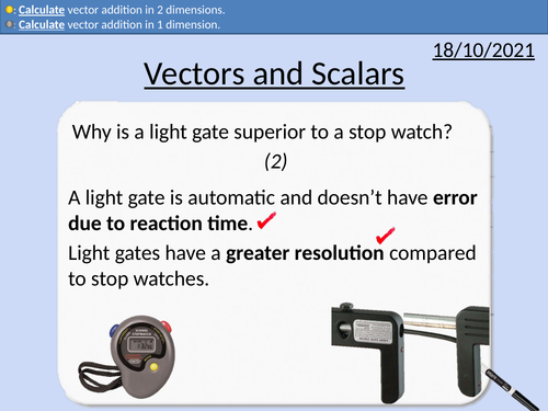 Gcse Physics Vectors And Scalars Teaching Resources