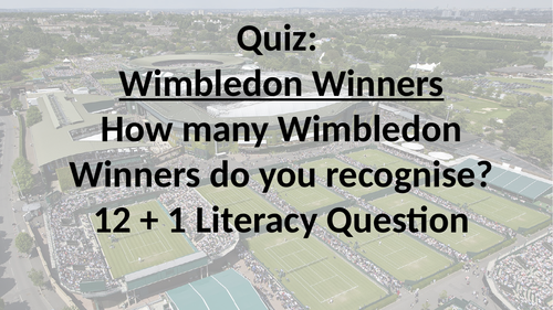 Wimbledon Winners Picture Quiz - Tutor Activities - Wolsey Academy ...