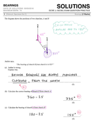 GCSE 9-1 Exam Question Practice (Bearings) by Maths4Everyone | Teaching ...