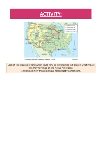 NEW OCR GCSE SHP - Making of America - Unit 4 - Settlement and Conflict ...