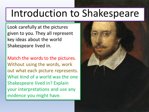 Shakespeare | Teaching Resources