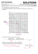 GCSE 9-1 Exam Question Practice (Scatter Graphs) | Teaching Resources