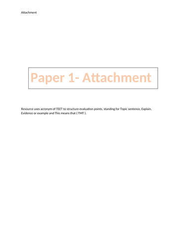 Attachment Psychology AQA A-level | Teaching Resources
