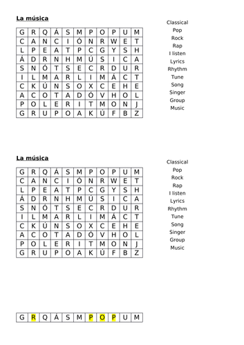 Spanish Word searches KS3 | Teaching Resources