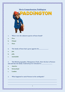 Paddington 1 - Movie comprehension quiz with key | Teaching Resources