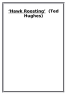 ‘Hawk Roosting’ Poem (Ted Hughes) Comprehension Questions | Teaching ...