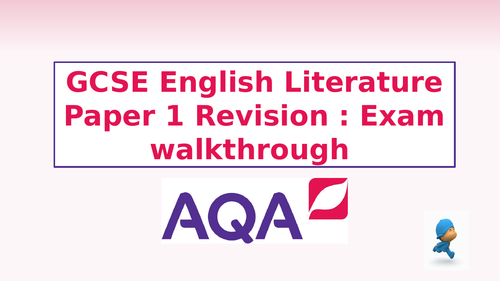 AQA English Literature Paper 1 Revision - Exam walk-through | Teaching ...