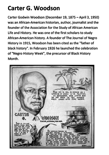 Carter G. Woodson Handout | Teaching Resources