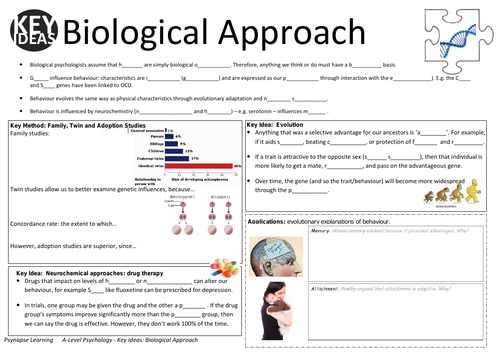 Key ideas: Biological Approach to Psychology | Teaching Resources