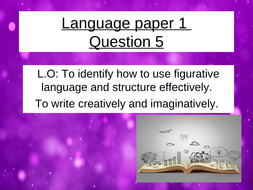 Language paper 1 question 5 | Teaching Resources