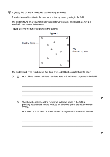 AQA Biology 1-9 Paper 2 required practical Topics | Teaching Resources