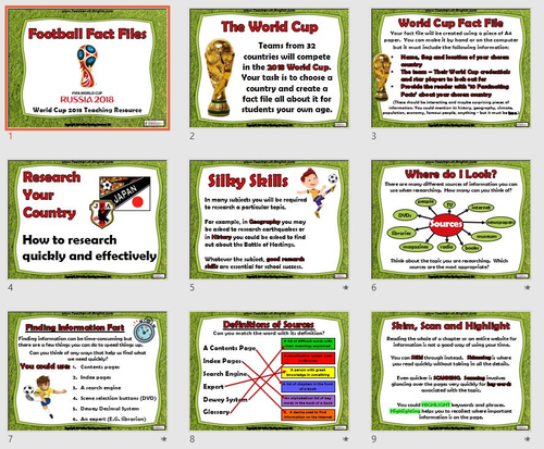 World Cup 2018 – Football Fact Files (45 slide PowerPoint teaching ...