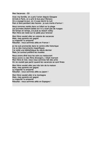 French in Songs | Teaching Resources