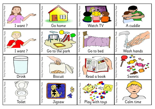 Autism communication flash cards | Teaching Resources