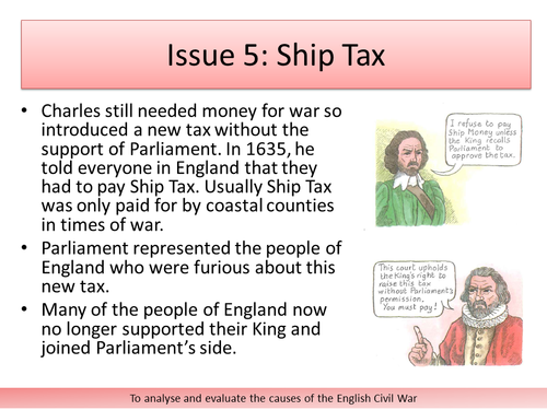 Causes of the English Civil War | Teaching Resources