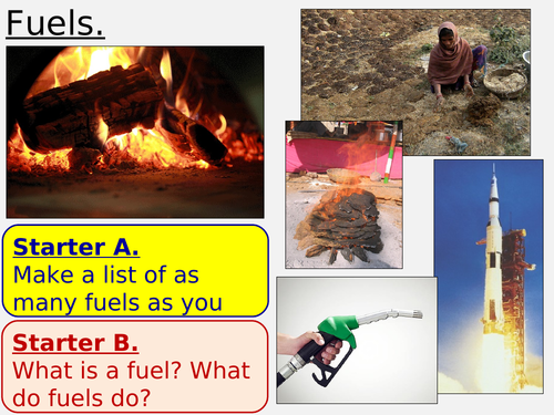 Fuels (Fossil Fuels) Year 7 Lesson PowerPoint (KS3 7Ic) Energy topic ...