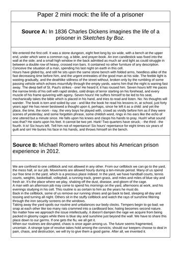 Differentiated Mini Mock: AQA Lang Paper 2 | Teaching Resources