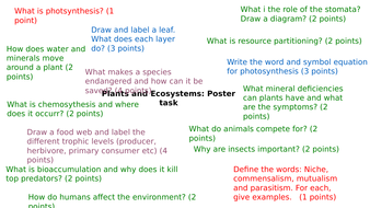 Ecosystems Revision | Teaching Resources