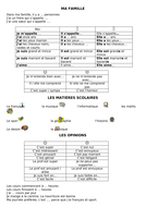 KS3 French - topics revision booklet (vocabulary and phrases ...