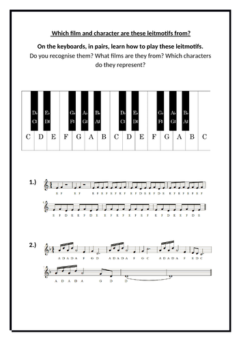 Film Music Project - Booklet, lessons & resources | Teaching Resources