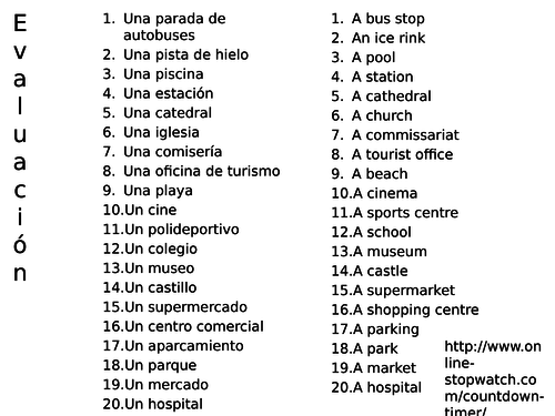 KS3 Spanish - ¿ Qué hay en tu ciudad ? En mi ciudad hay... | Teaching ...