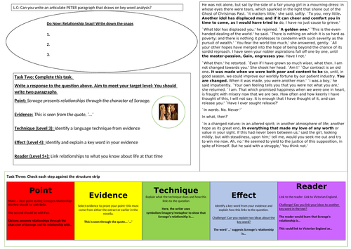 A Christmas Carol Writing A Response Learning Mat | Teaching Resources
