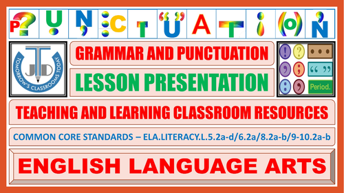 PUNCTUATION - CONVENTIONAL SIGNS IN ENGLISH GRAMMAR: POWERPOINT ...