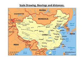 Bearings and distances. With answers. Scale Drawing. China. | Teaching ...