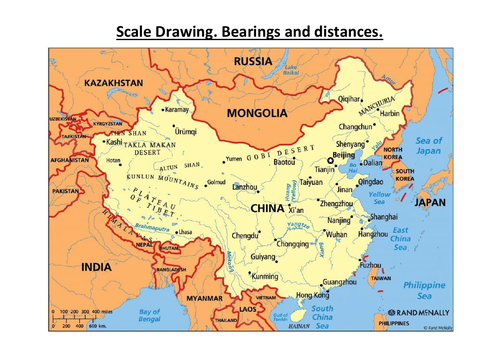 Bearings and Distances. Scale Drawing. | Teaching Resources