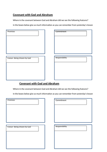 Covenant | Teaching Resources