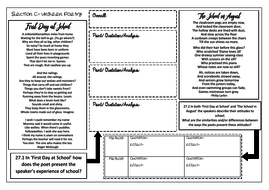 5 Unseen Poetry Section C (AQA English Lit) | Teaching Resources