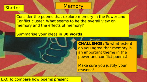 AQA GCSE POWER AND CONFLICT POETRY | Teaching Resources